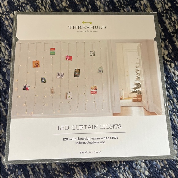 Threshold | Holiday | Nib Threshold Led Curtain Lights 5 Multi Function ...